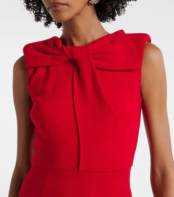 Roland Mouret Wool Crepe Midi Dress
