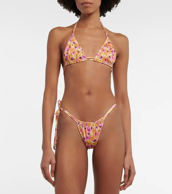BANANHOT Seychelle Bikini Bottoms In Retro Flowers