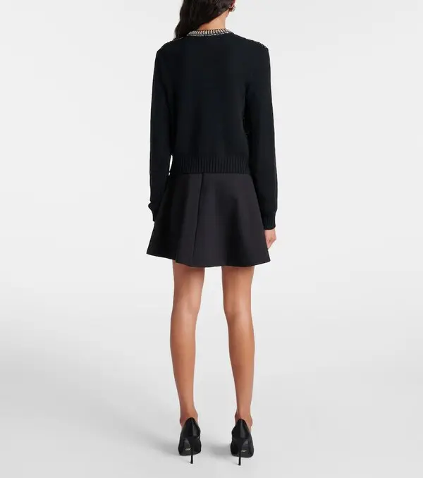 Giambattista Valli Sequined Wool Cardigan