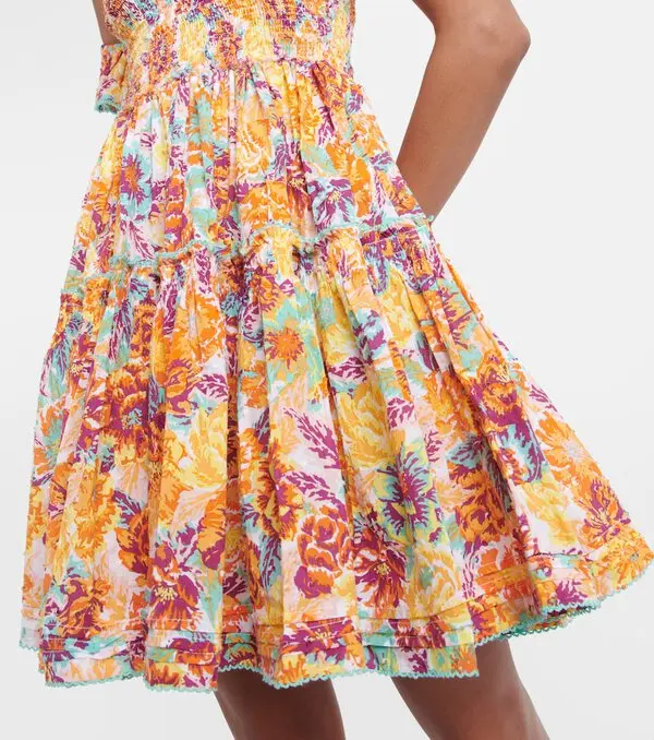 Poupette St Barth Aurora Floral Cotton Minidress