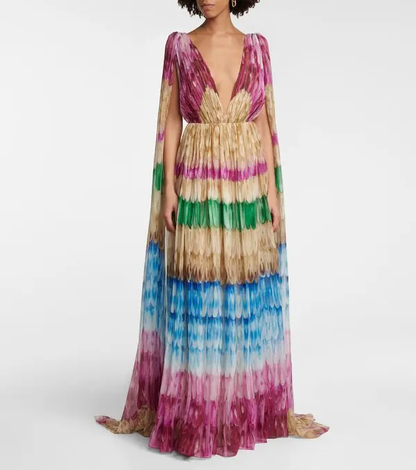 Valentino Garavani Printed Silk Gown