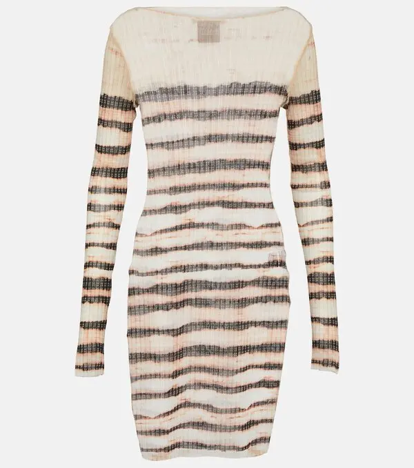JEAN PAUL GAULTIER Striped Mini Dress - Multicoloured