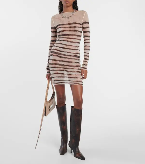 JEAN PAUL GAULTIER Striped Mini Dress