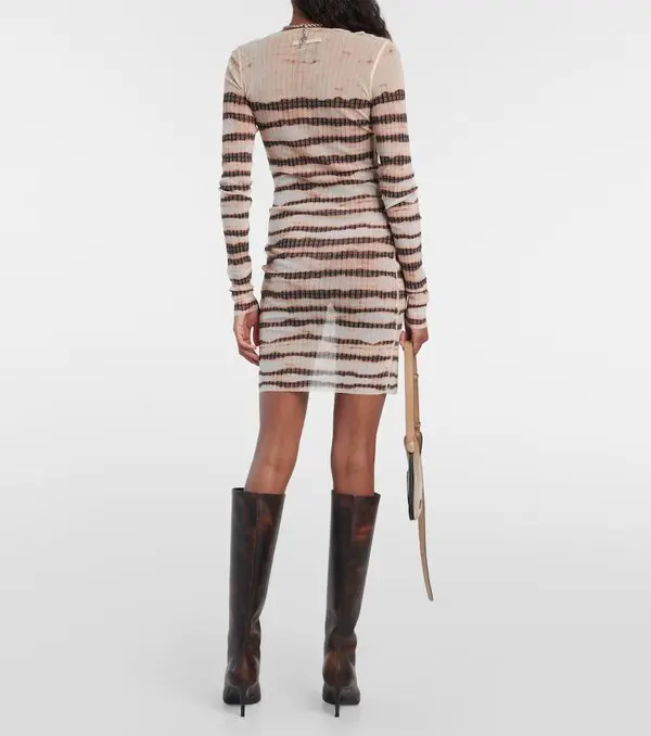 JEAN PAUL GAULTIER Striped Mini Dress