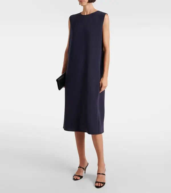 THE ROW Mirna Cady Sheath Dress - Blue