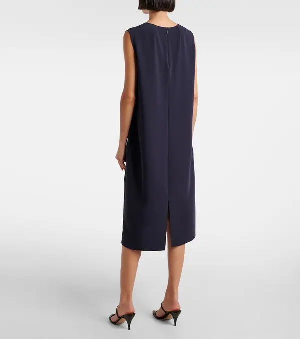 THE ROW Mirna Cady Sheath Dress - Blue