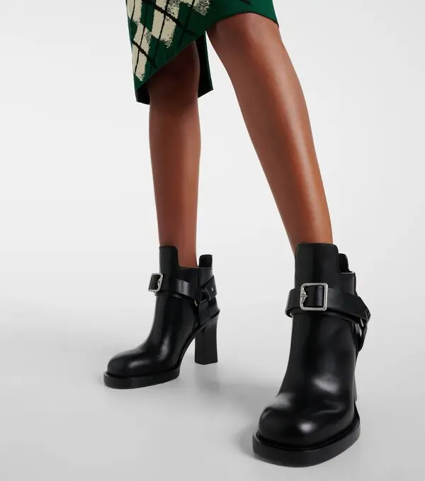 Burberry Leather Ankle Boots