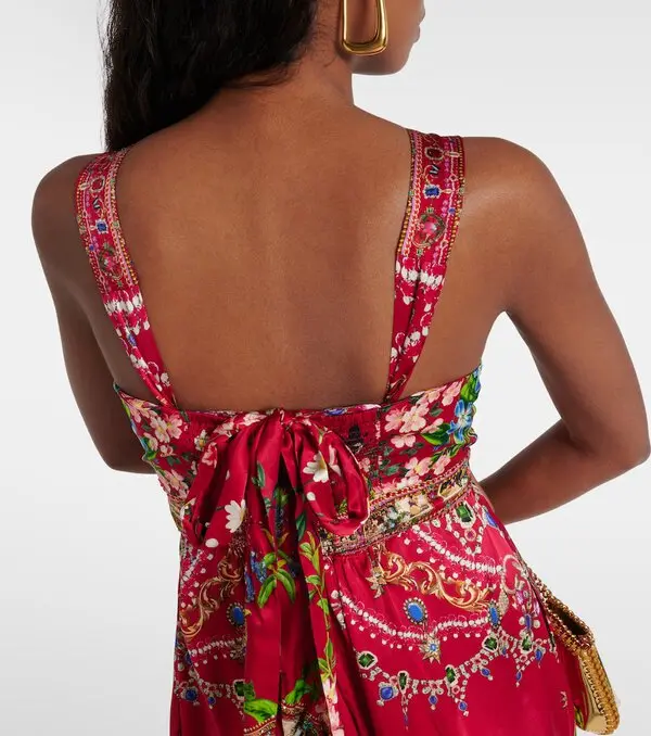Camilla Printed Silk Jumpsuit
