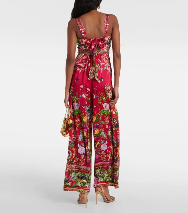 Camilla Printed Silk Jumpsuit