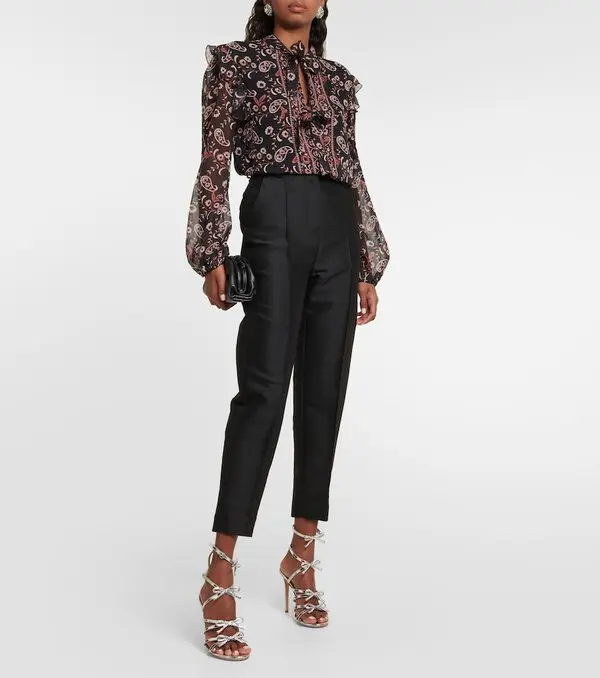 Giambattista Valli Printed Silk Blouse