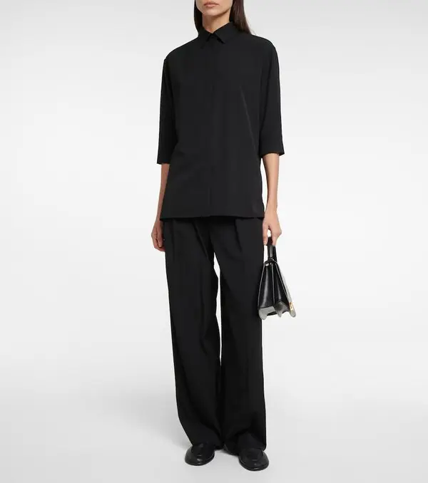 THE ROW Elada Wool-blend Shirt