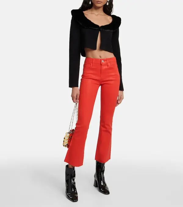 FRAME Le Crop Mini Boot High-rise Jeans