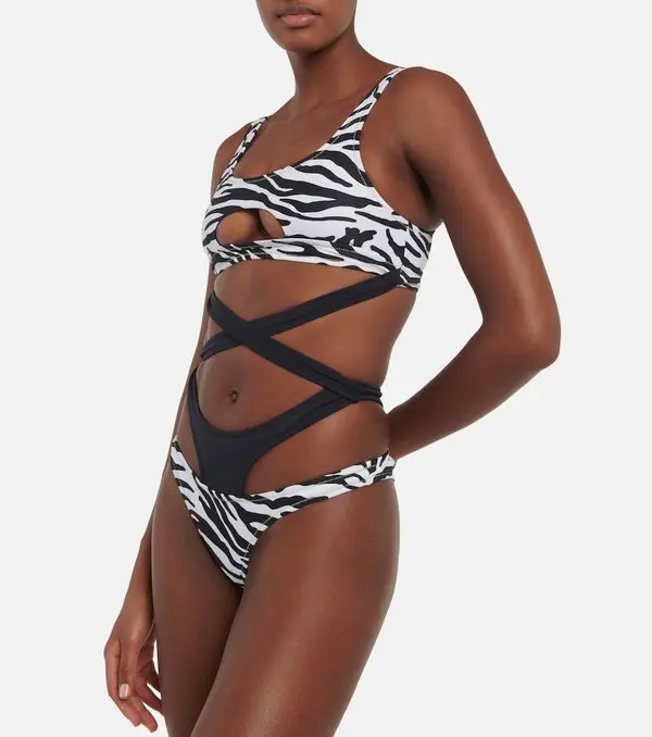 REINA OLGA Theresa Animal Print Swimsuit