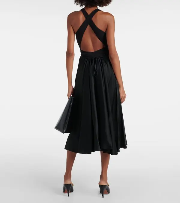 Alaïa Cotton-blend Midi Dress