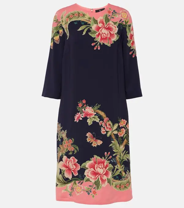 Etro Floral Shift Dress - Multicoloured