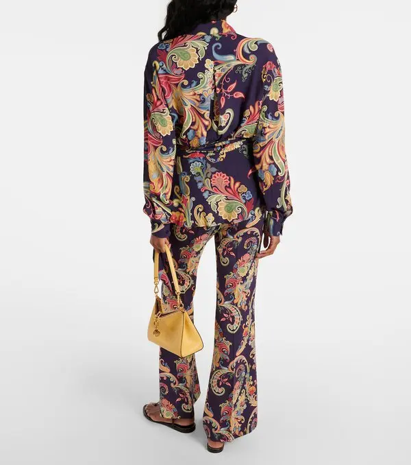 Etro Printed Wrap Top