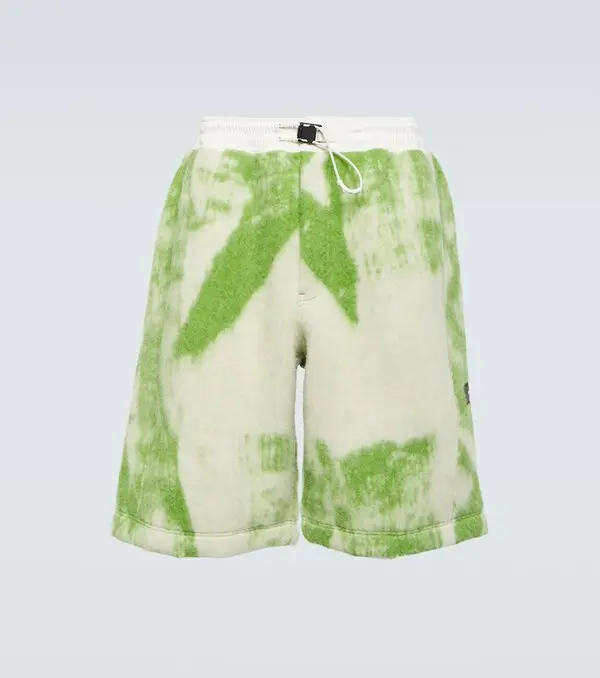 Y3 Printed Wool-blend Shorts