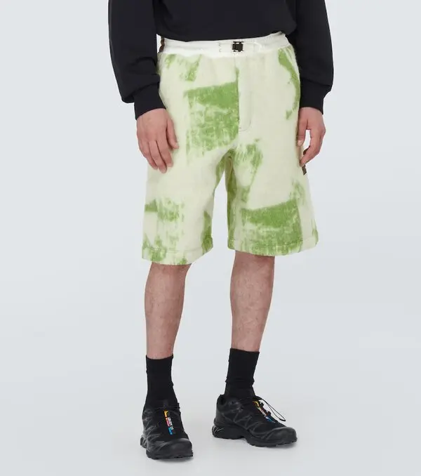 Y3 Printed Wool-blend Shorts