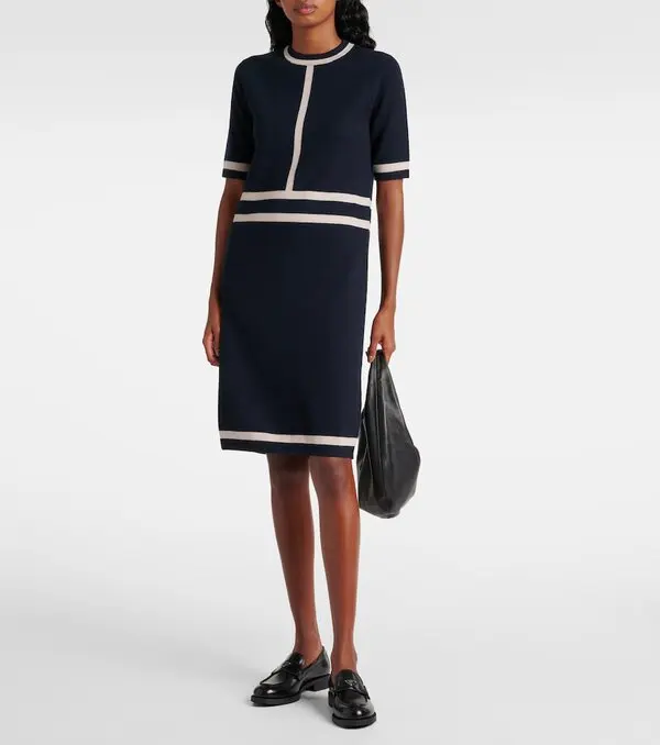 Max Mara Wool-blend Midi Dress