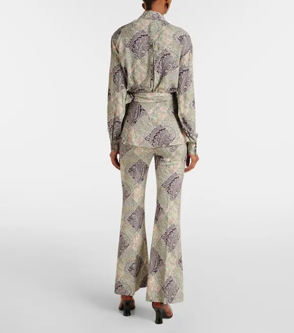 Etro Printed Wrap Top
