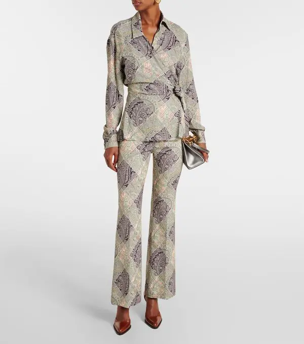 Etro Printed Wrap Top