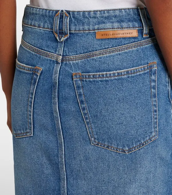 Stella McCartney Mid-rise Denim Pencil Skirt
