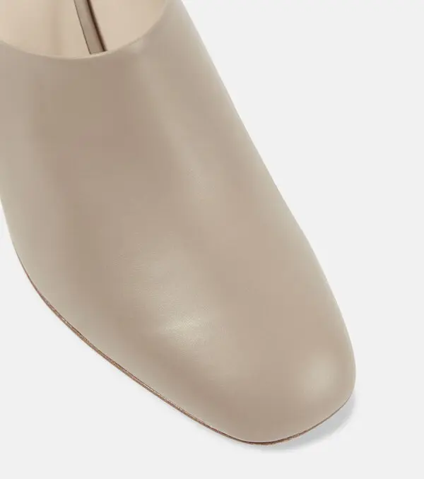 TOD'S Leather Mules With Square Toe