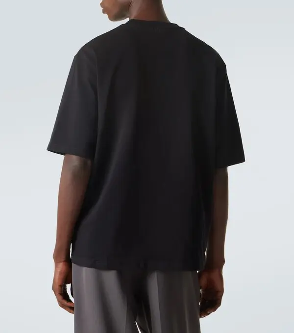 AMI Paris De Coeur Cotton Jersey T-shirt - Black