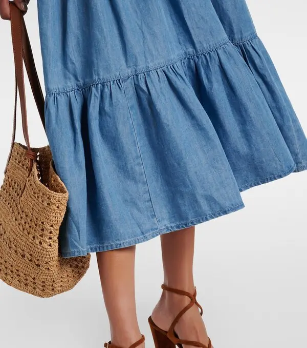 Veronica Beard Tola Tiered Midi Dress