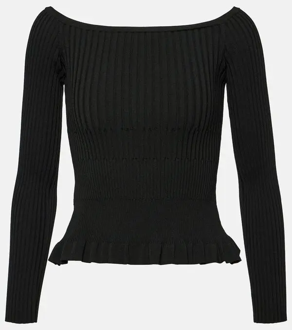 Altuzarra Kent Off-shoulder Top - Black