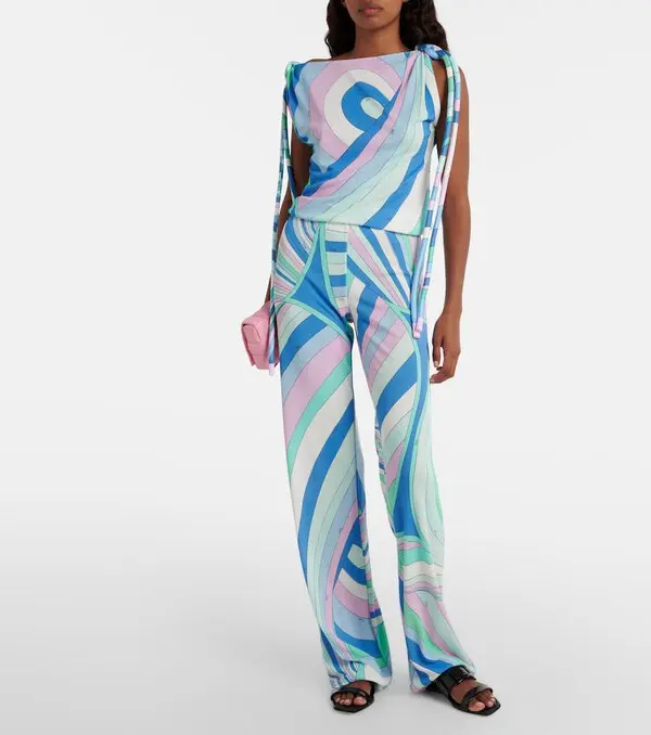 Emilio Pucci Iride" Printed Viscose Blend Top