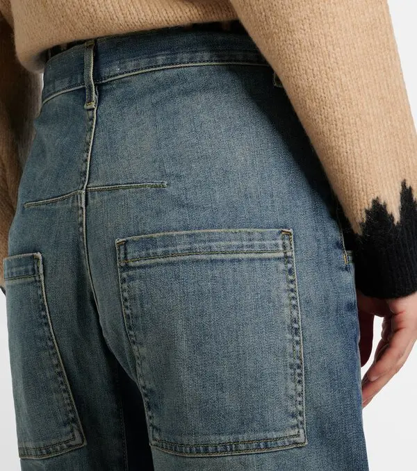 NILI LOTAN Emerson Mid-rise Jeans In Classic Wash