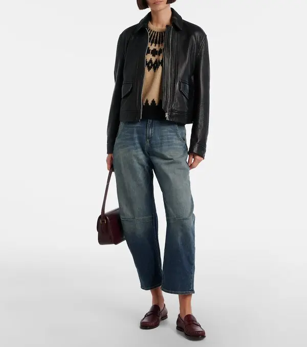 NILI LOTAN Emerson Mid-rise Jeans In Classic Wash