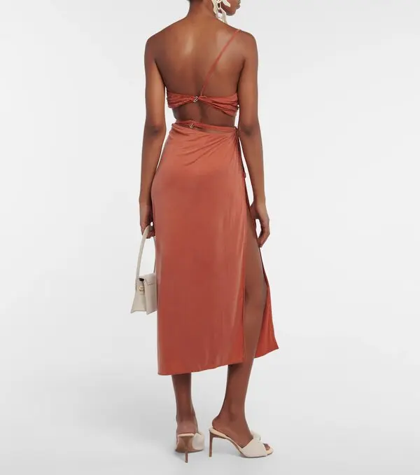 Jacquemus La Jupe Espelho Jersey Midi Skirt