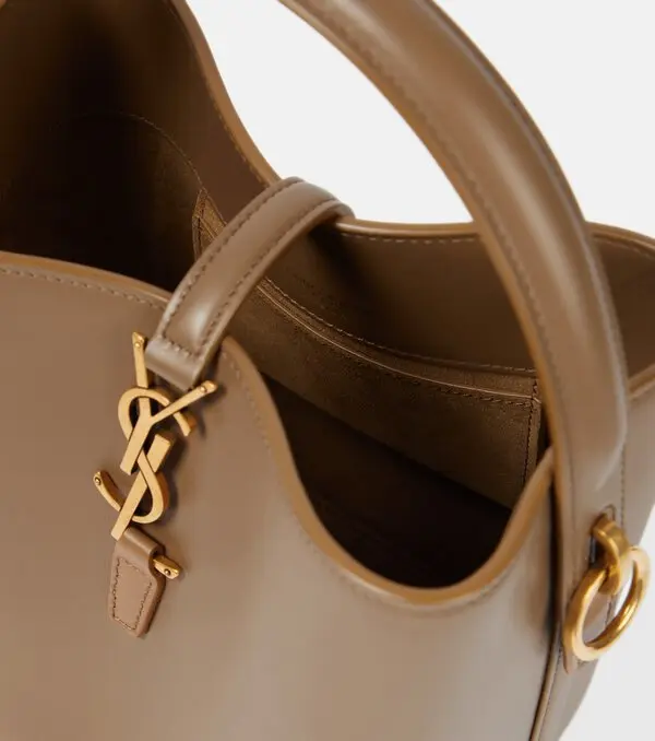 Saint Laurent Le 37 Small Leather Bucket Bag - Brown