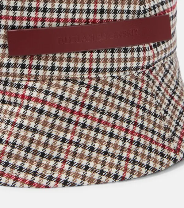Ruslan Baginskiy Checked Bucket Hat