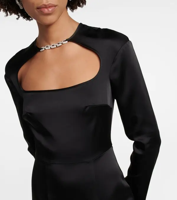 CHRISTOPHER KANE Embellished Cutout Midi Dress
