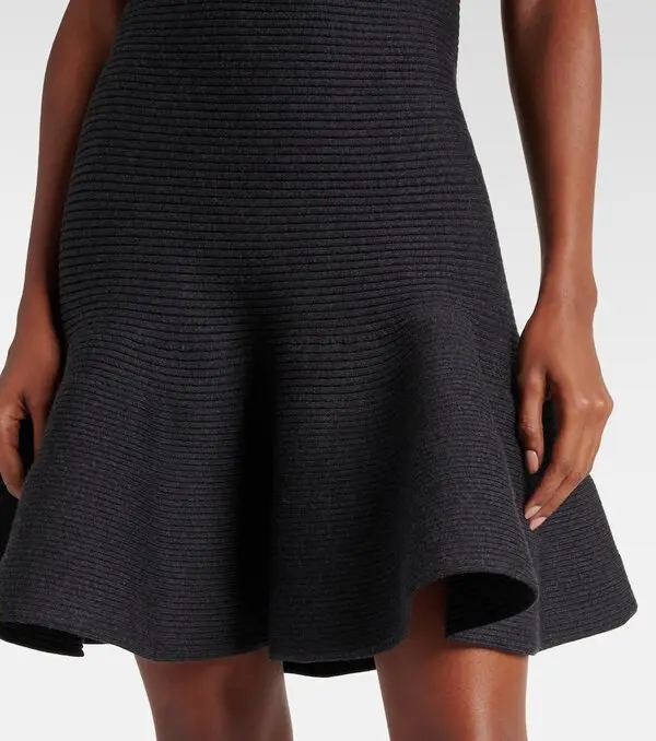 Alaïa Ribbed Wool-blend Mini Dress