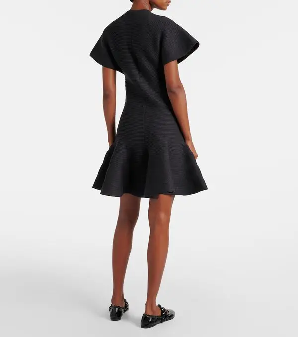 Alaïa Ribbed Wool-blend Mini Dress
