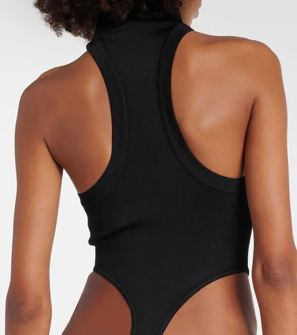 Alaïa Jersey Turtleneck Bodysuit - Black
