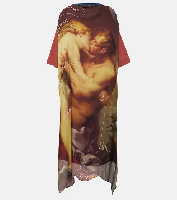 VIVIENNE WESTWOOD Kiss Printed T-shirt Dress - Multicoloured