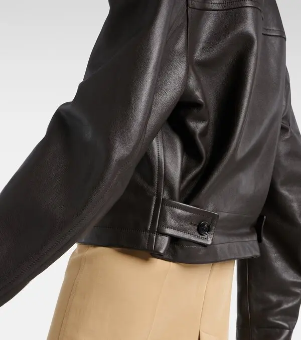 Bottega Veneta Shearling-trimmed Leather Jacket