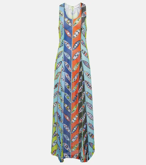 Emilio Pucci Girandole Printed Maxi Dress - Multicoloured