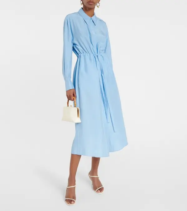 Dorothee Schumacher Silk Midi Shirt Dress
