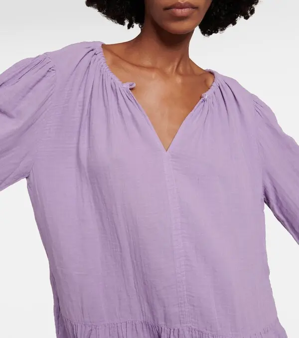 Velvet By Graham & Spencer Viviana Cotton Mini Dress - Purple