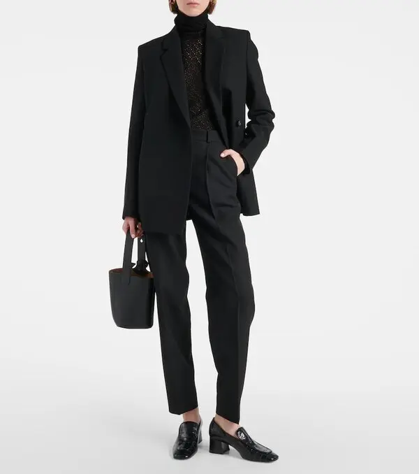 TOTEME High-rise Tapered Wool Trousers