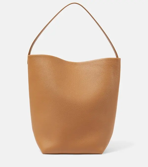 THE ROW Park Large Leather Tote Bag - Beige