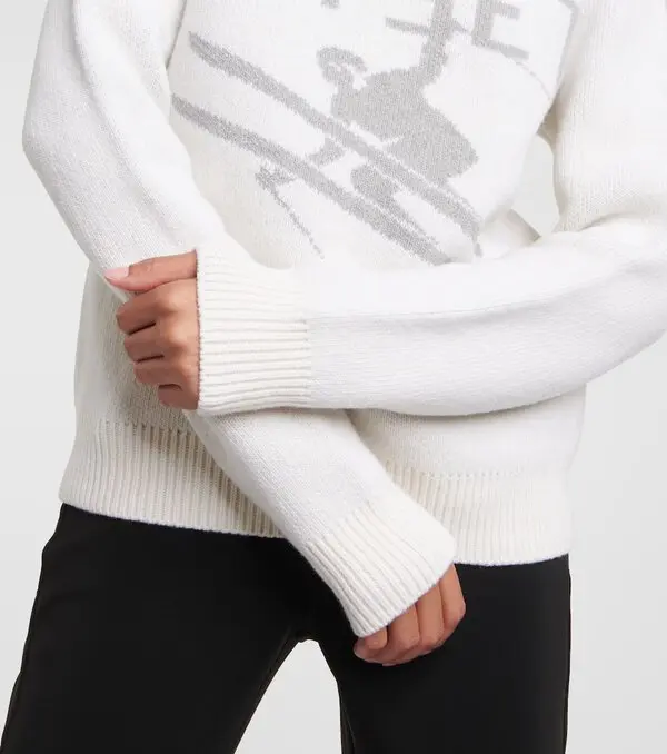 JETSET Wool Intarsia Turtleneck Sweater