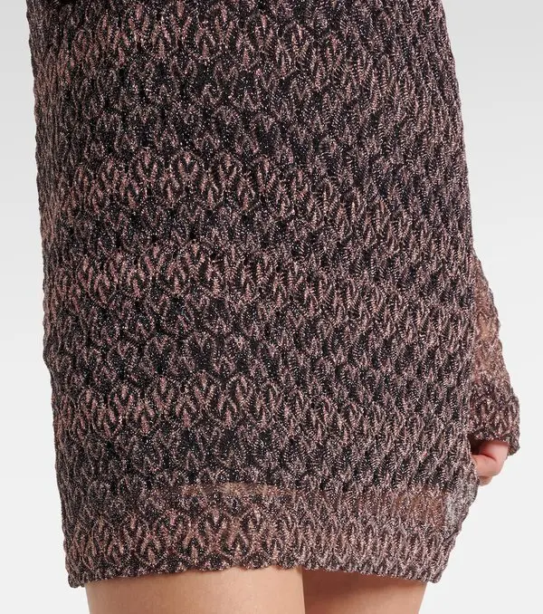 Missoni Metallic Knit Mini Dress