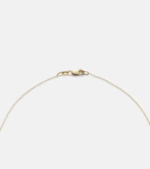 Ileana Makri 18kt Yellow Necklace With Emerald And Diamonds